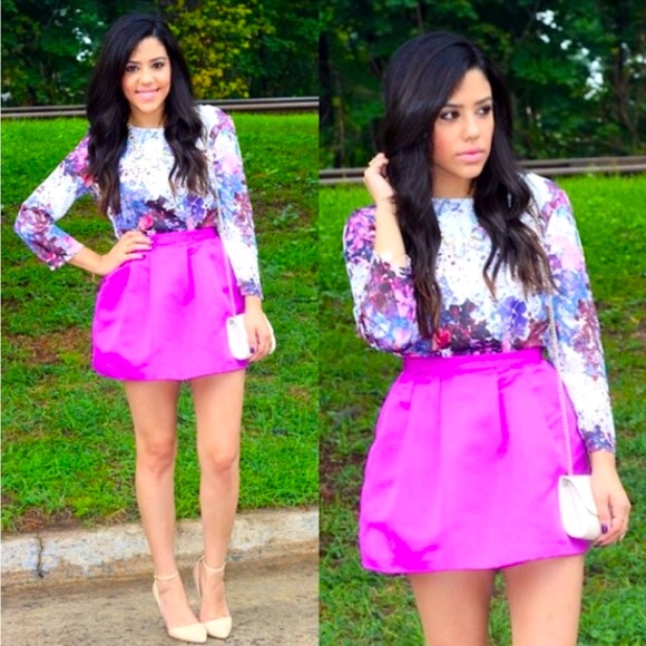 Skirts | Rare Purple Poof Flare Skirt | Poshmark